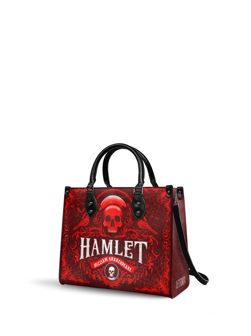 "Hamlet" The Red Room - Black Interior - Leather Handbag – Litborne